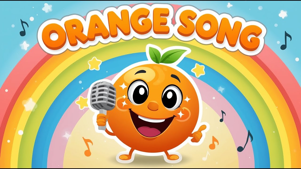 Orange Song for Kids 🍊 | Fun Fruit Song with Lyrics | Nursery Rhyme ...