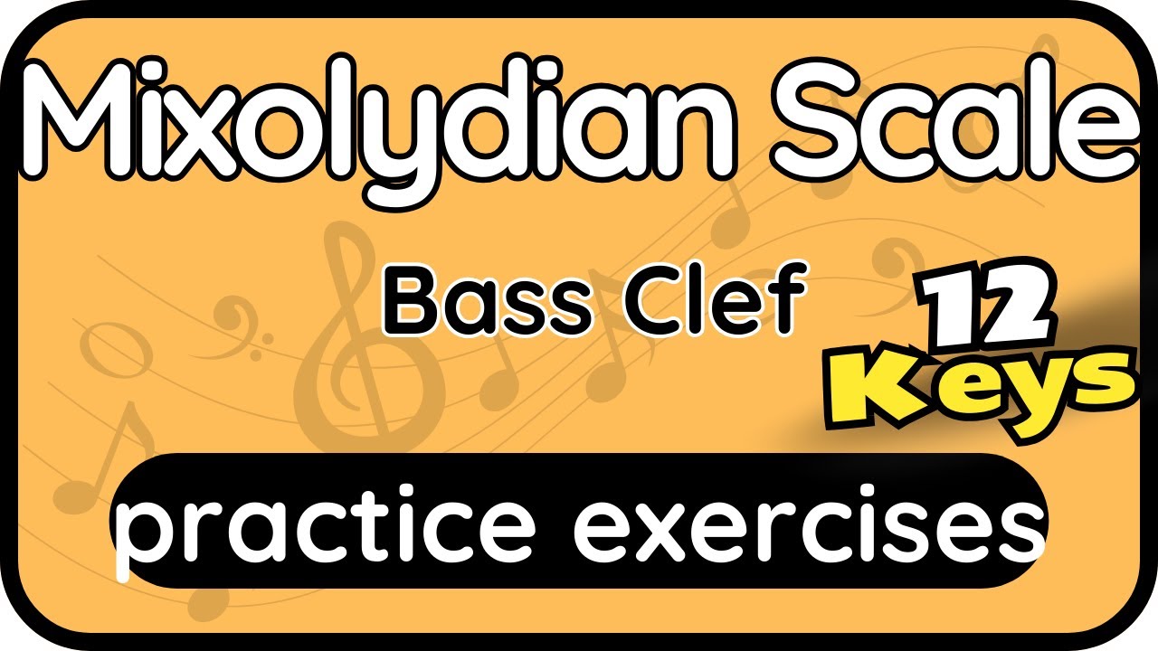 Mixolydian Scale (Bass Clef Version) Backing Track To Practice In All ...