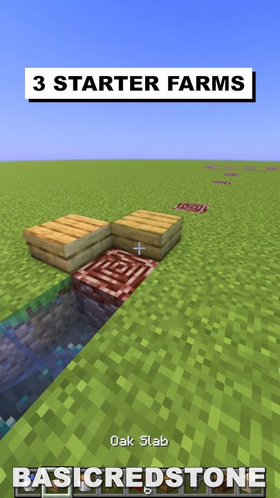 3 Starter Farms In Minecraft! #shorts #minecraft - YouTube