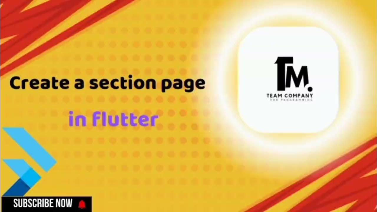 Create the sections page with Animation in Flutter - YouTube