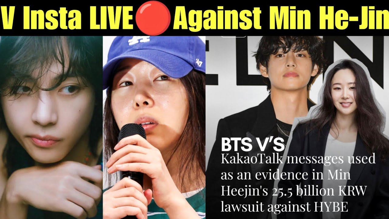 BTS V Instagram LIVE 🔴 Against Min He-Jin 😡 Taehyung vs Min He-Jin ️ ...