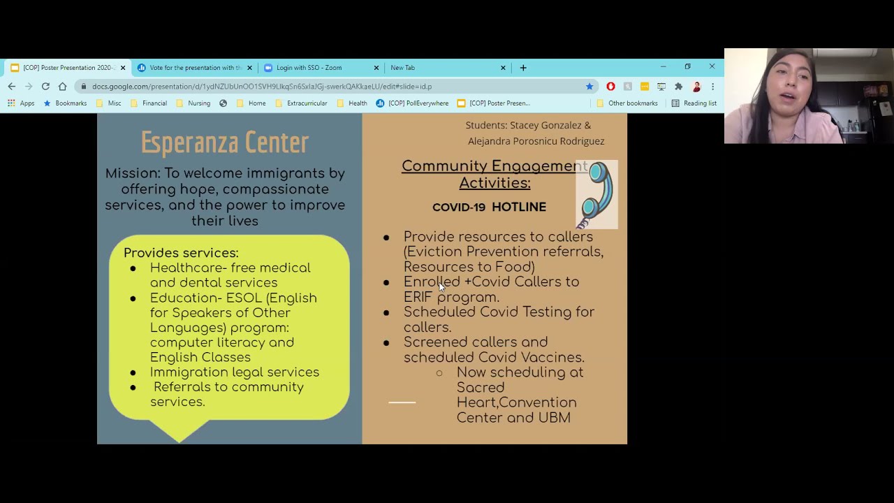 Community Outreach Program Poster Session - April 19, 2021 - YouTube