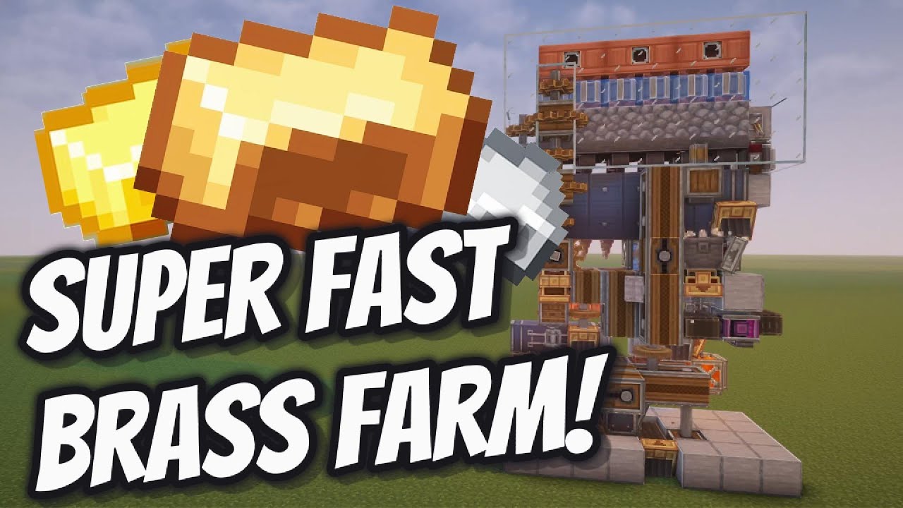 INCREDIBLY Fast Brass Farm Tutorial! | Minecraft Create Mod - YouTube