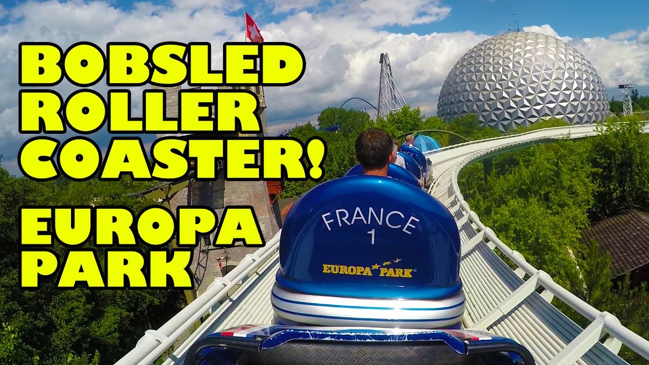 Bobsledding at Europa Park! Bobsled Roller Coaster POV Germany - YouTube