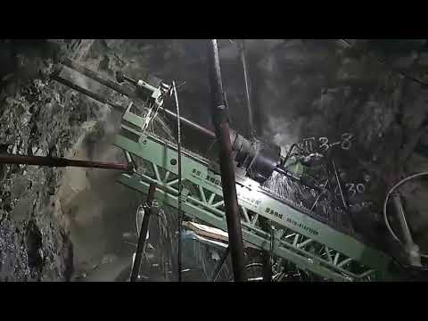 Underground core drilling rig working video - YouTube