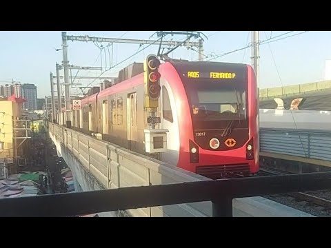 LRT Line-1, 4th Generation Trainset arriving at Baclaran Station - YouTube
