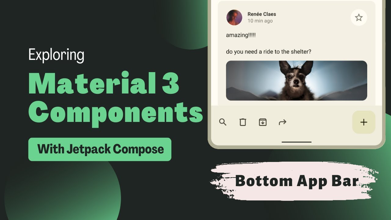 Bottom App Bar Exploring Material Design 3 Components Jetpack Compose Android Kotlin
