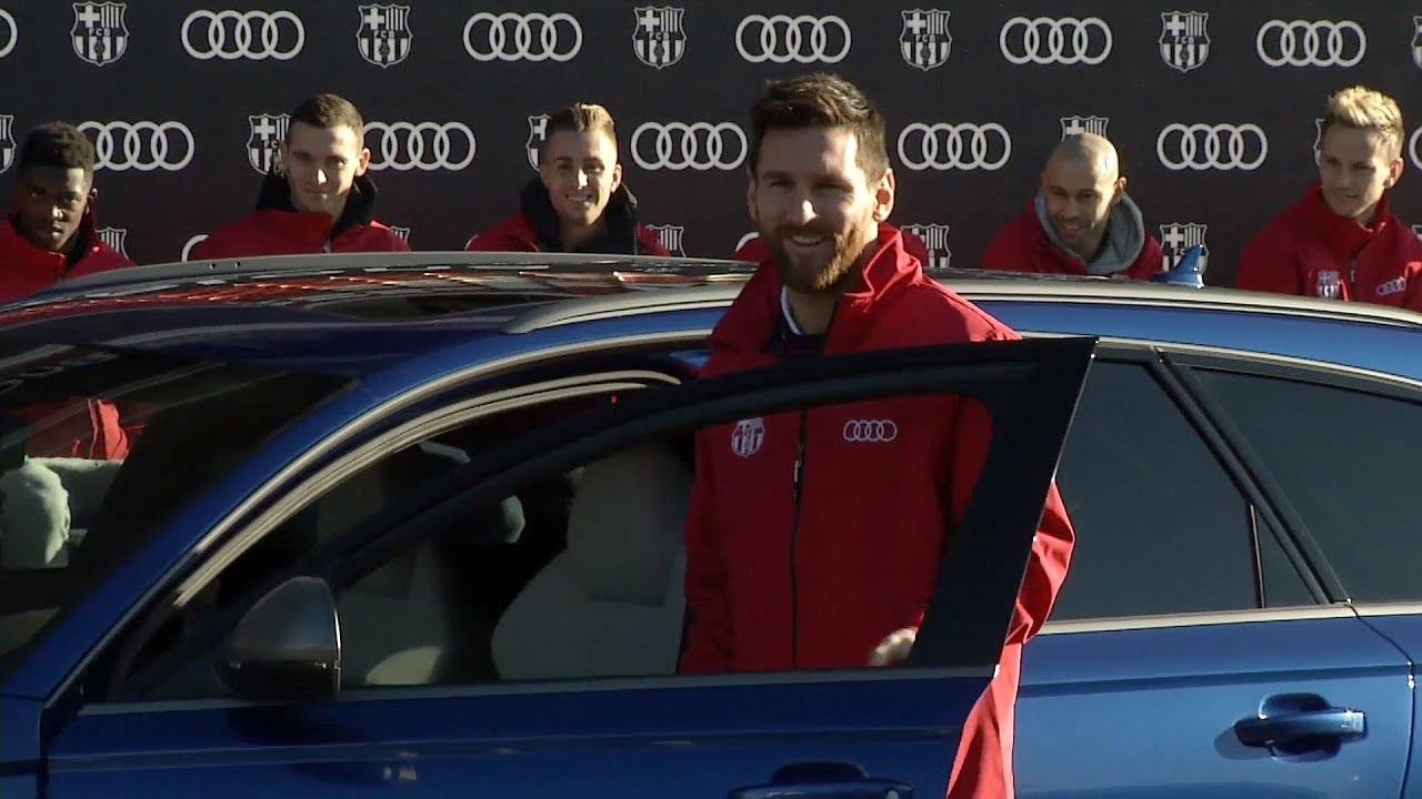 FC Barcelona Barca Audi Car Handover - YouTube