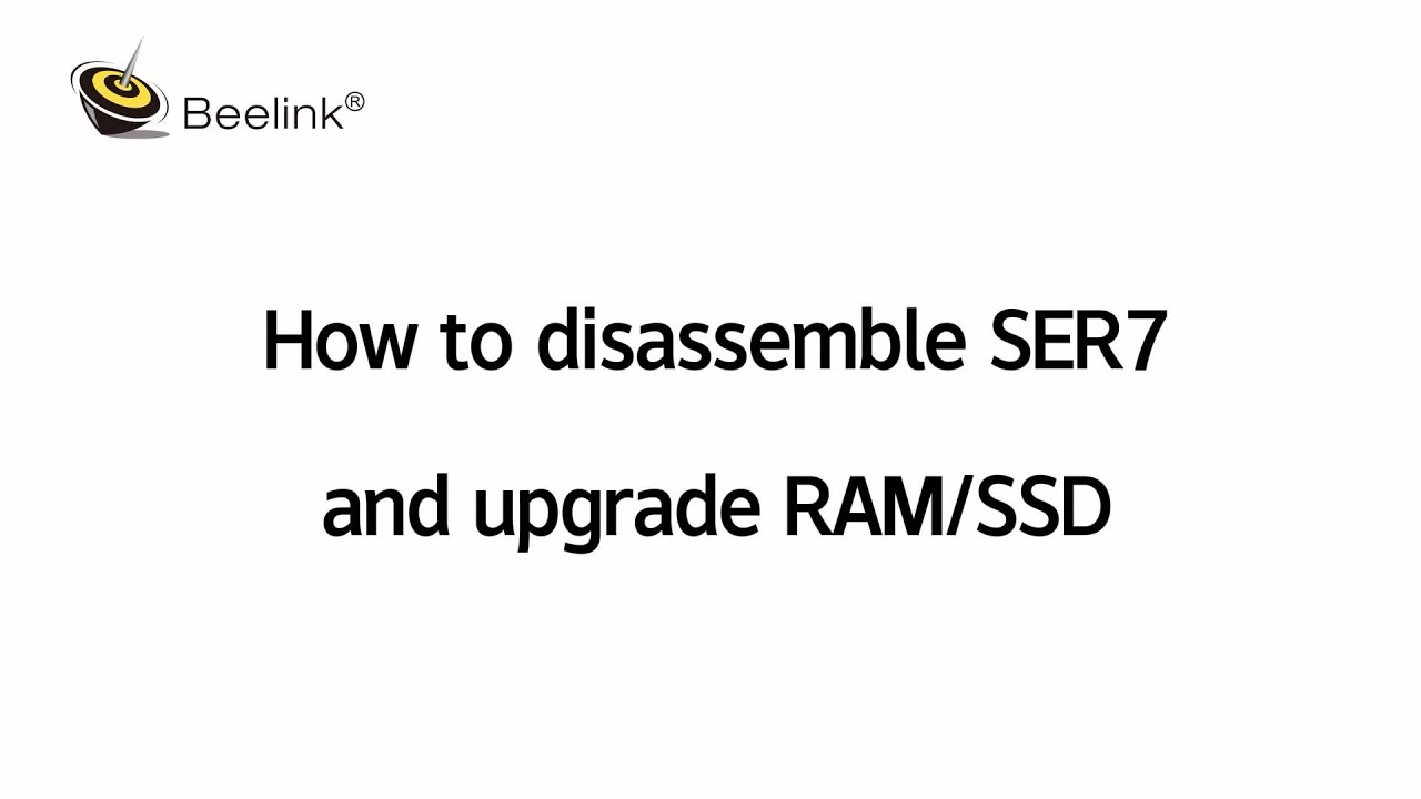 How to disassemble SER7 and upgrade RAM/SSD - YouTube