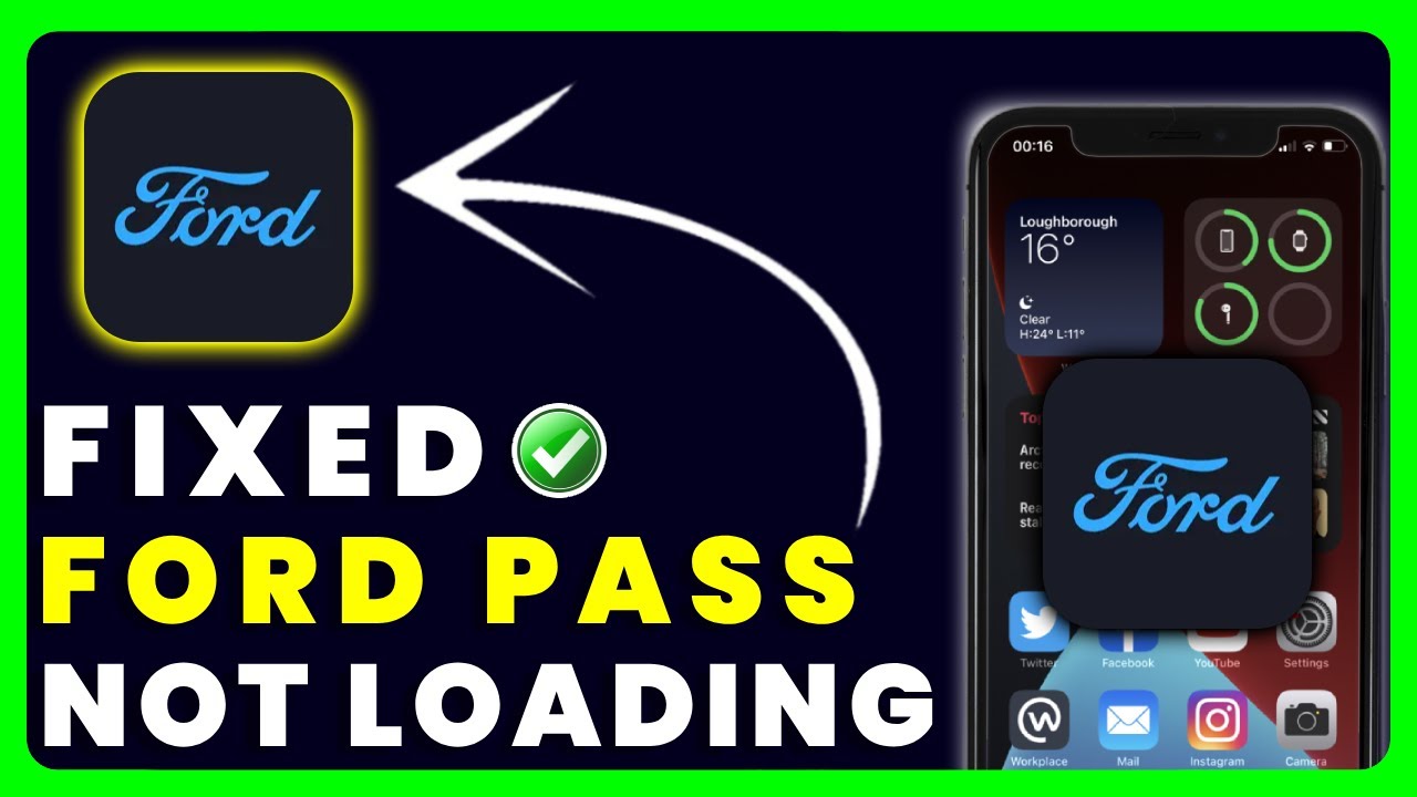 Ford Pass App Not Loading: How to Fix Ford Pass App Not Loading - YouTube