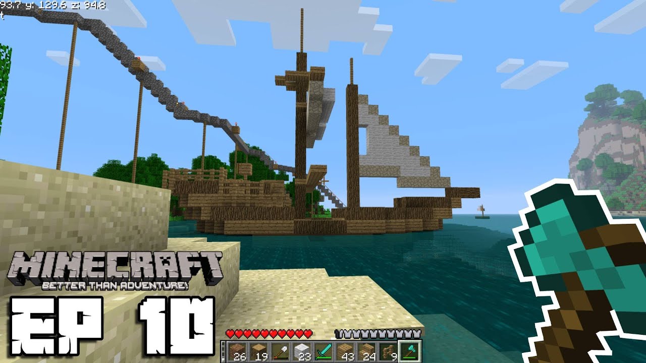 Return & Ship - Minecraft Beta: Better Than Adventure | EP 10 - YouTube