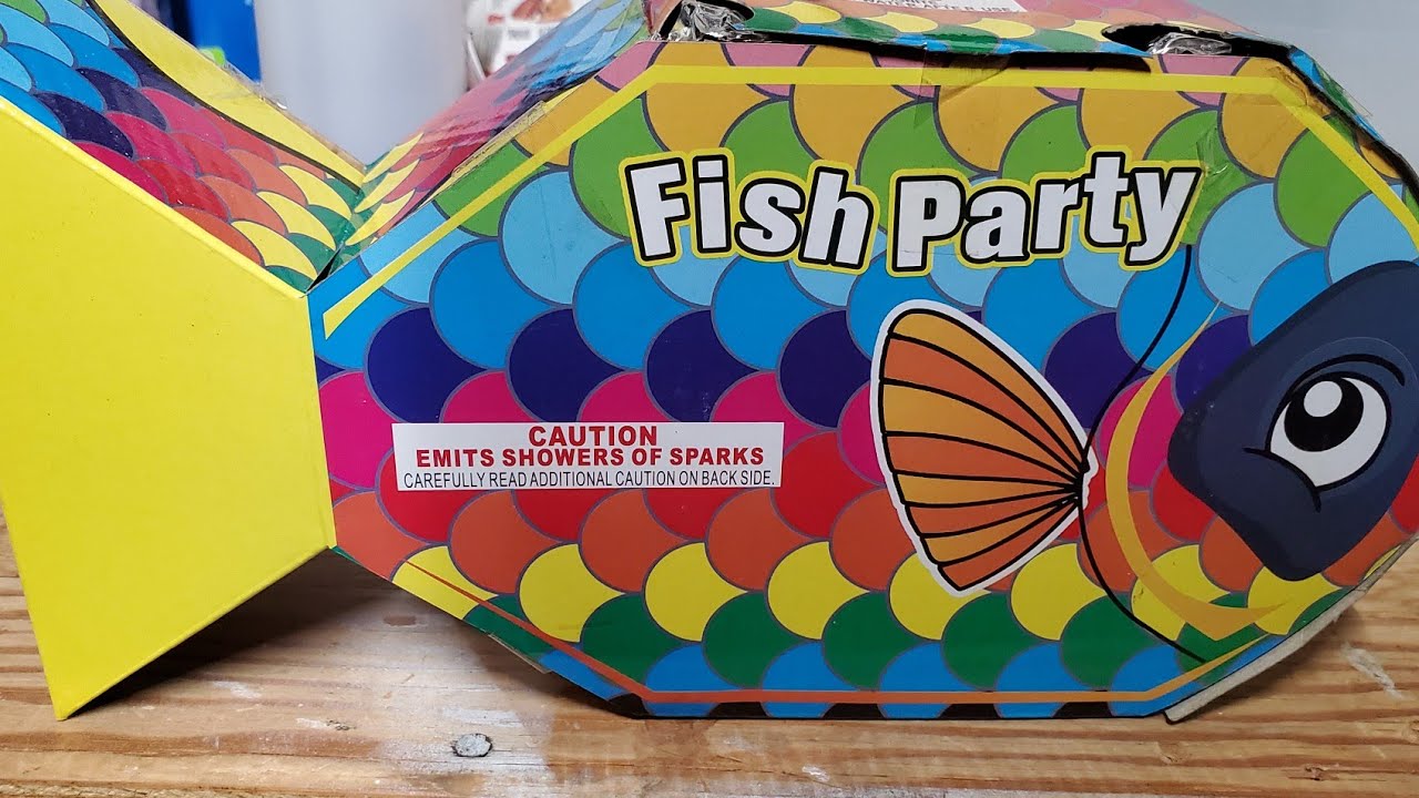 Fish Party Fountain Fireworks - YouTube
