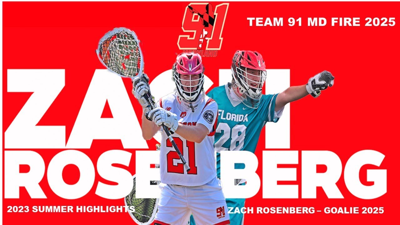 Zach Rosenberg Team 91 MD 2025 Goalie | Summer Highlights 2023 | Listen ...