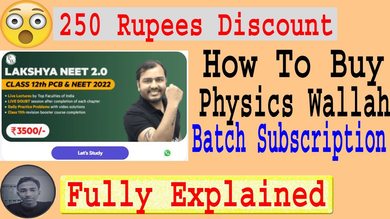 Physics Wallah Batch Purchase Kaise Kare /How To Buy PW Subscription ...