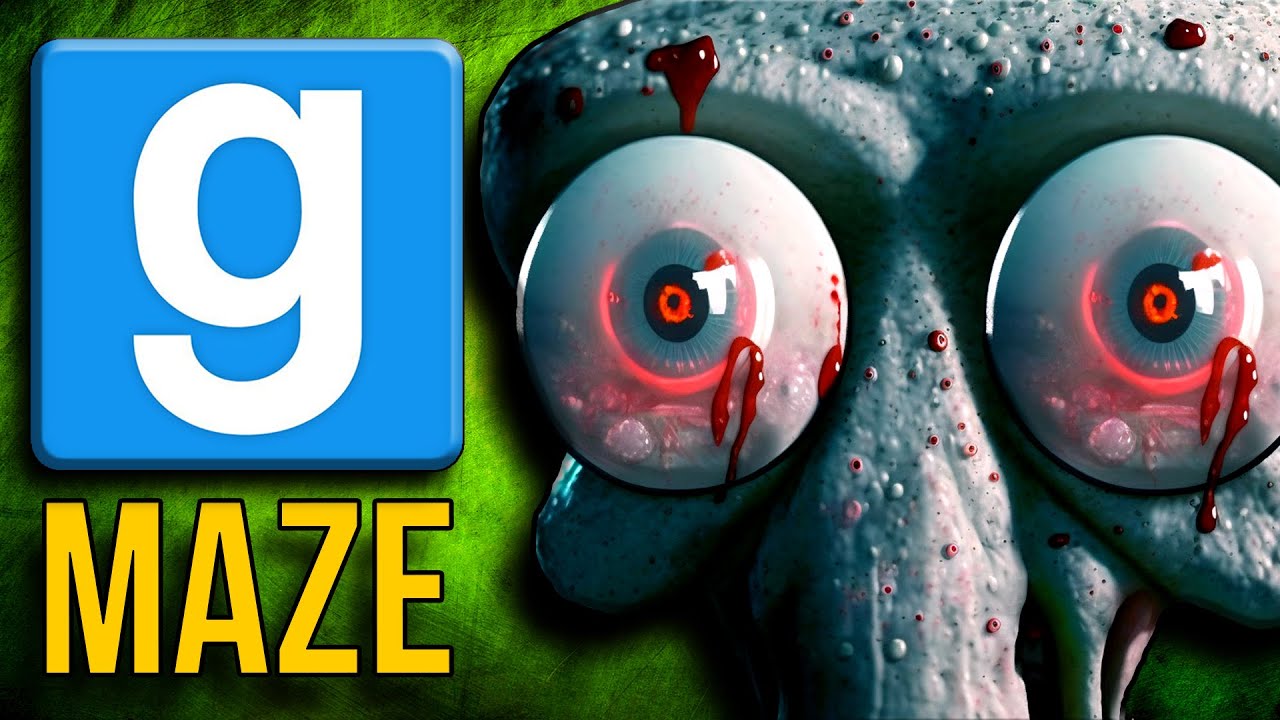 SINISTER SQUIDWARD IN A MAZE!!! (Garry's Mod Nextbot) - YouTube