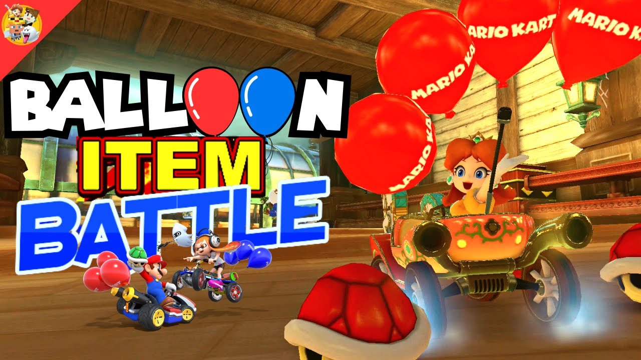 THE MOST INSANE BATTLE EVER?!?! - Mario Kart Balloon Item Battle - YouTube