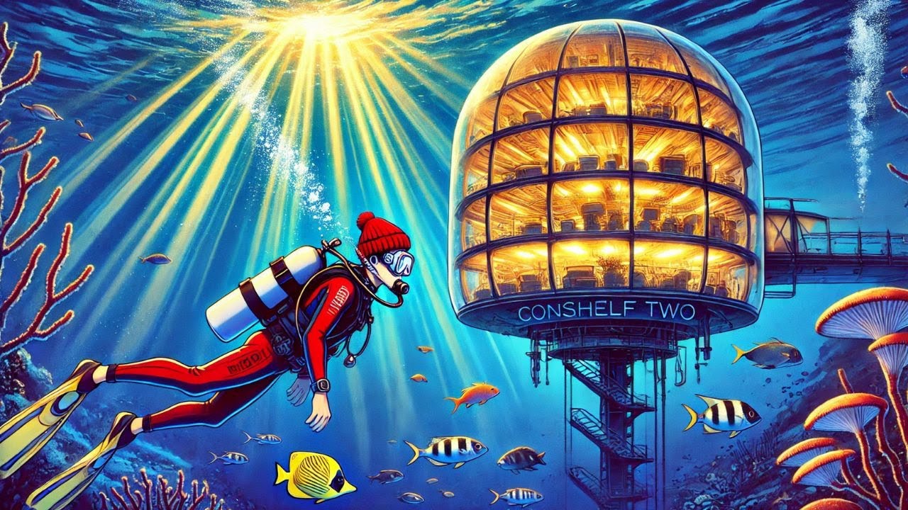 Living Underwater: Jacques Cousteau's Historic Dive - YouTube