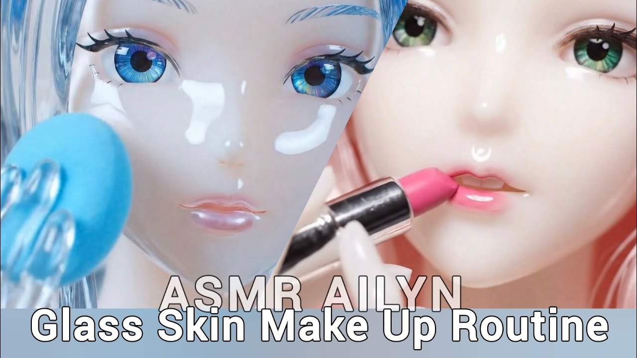 Glass Skin Make Up Routine AI ASMR - YouTube