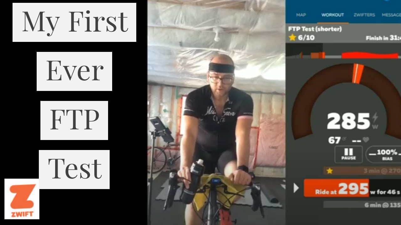 My First Zwift FTP Test (short) - YouTube