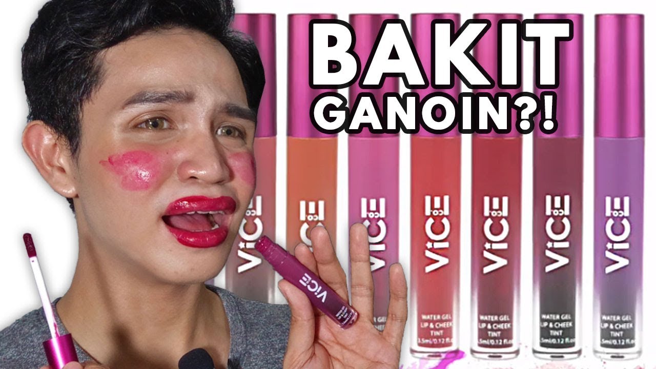 NEW! VICE COSMETICS Water Gel Lip & Cheek Tint | FIRST IMPRESSION AND ...