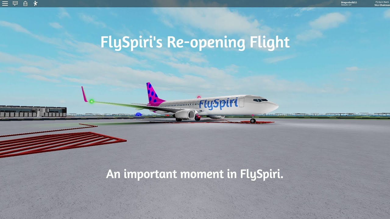 FlySpiri's Re-opening Flight! (Roblox Flight) - YouTube
