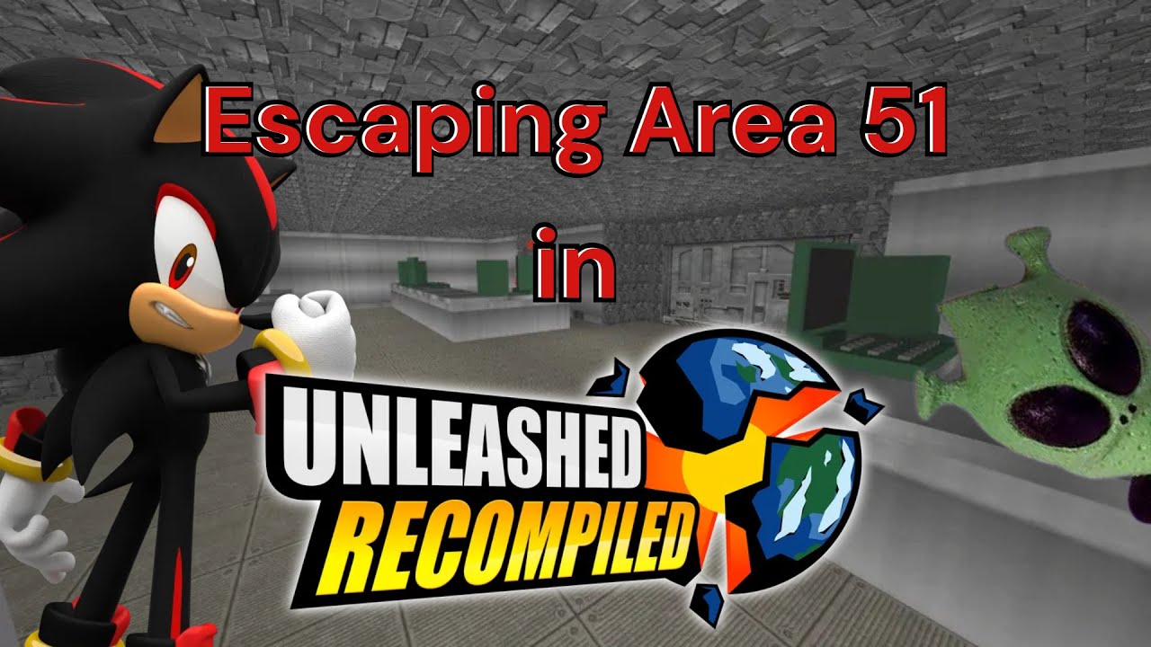 Escaping Area 51 as Shadow and More - Sonic Unleashed Recompiled Mod ...
