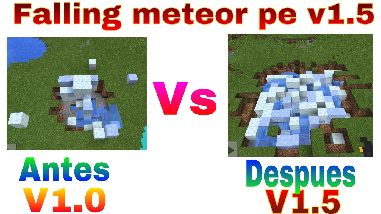 (Spoiler) Falling Meteor PE v1.5 ModPE/modscript Minecraft Pocket ...