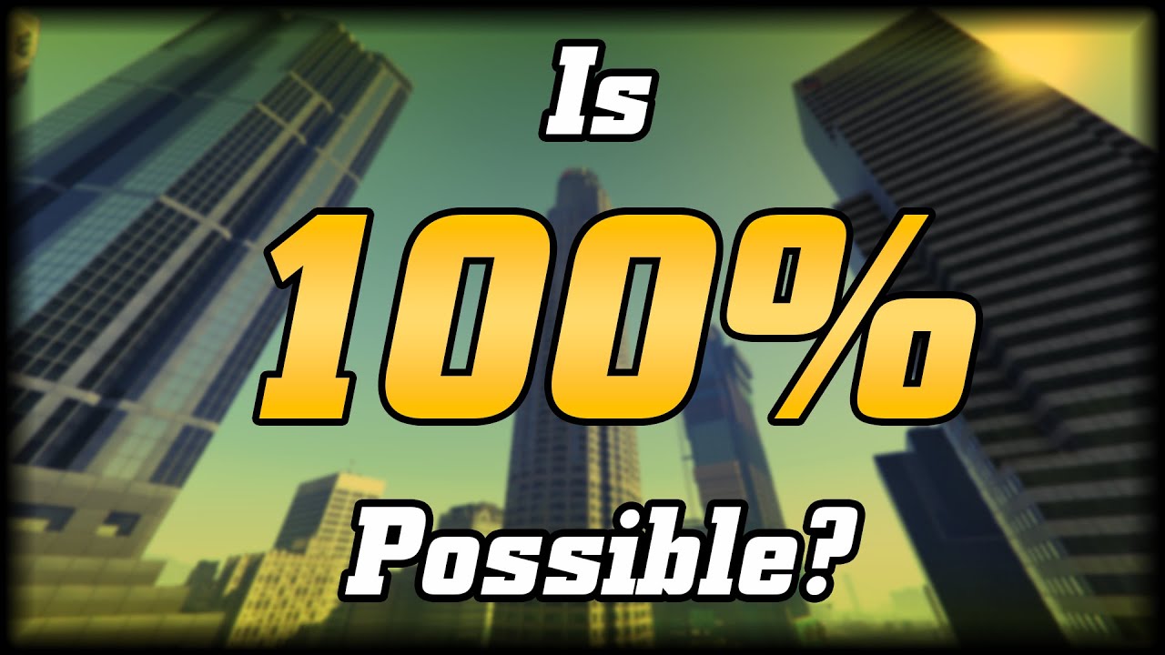 Can you 100% GTA Online? - YouTube