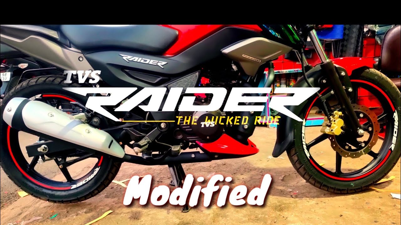 TVS RAIDER WHEEL RING MODIFIED ||Raider ring sticker🔥🔥# Raider - YouTube