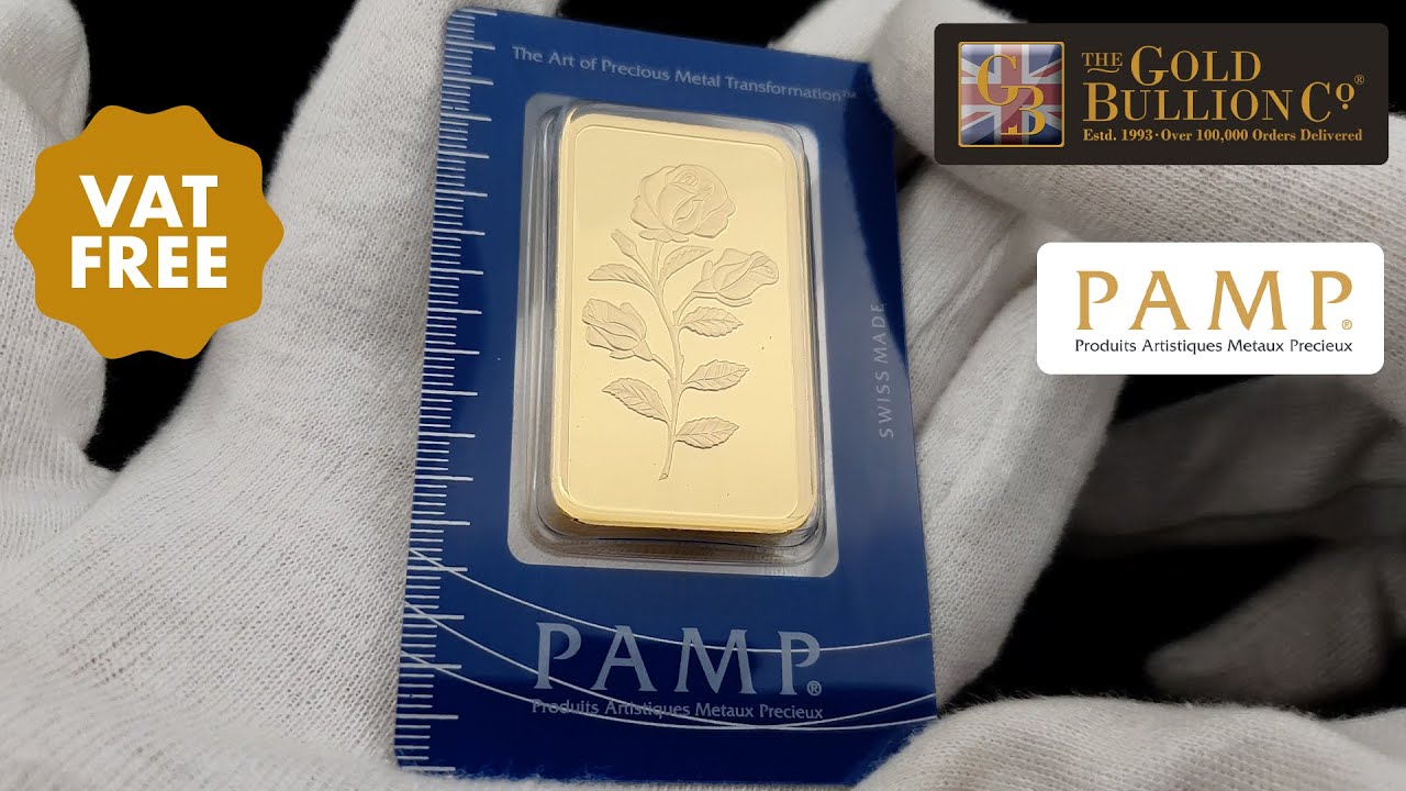 100g PAMP Rosa Gold Bar I Buy Now - YouTube