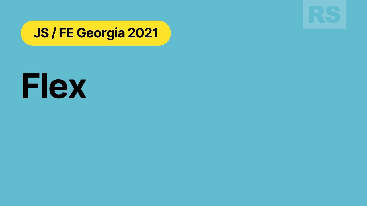 Rolling Scopes School Georgia. Flex - YouTube