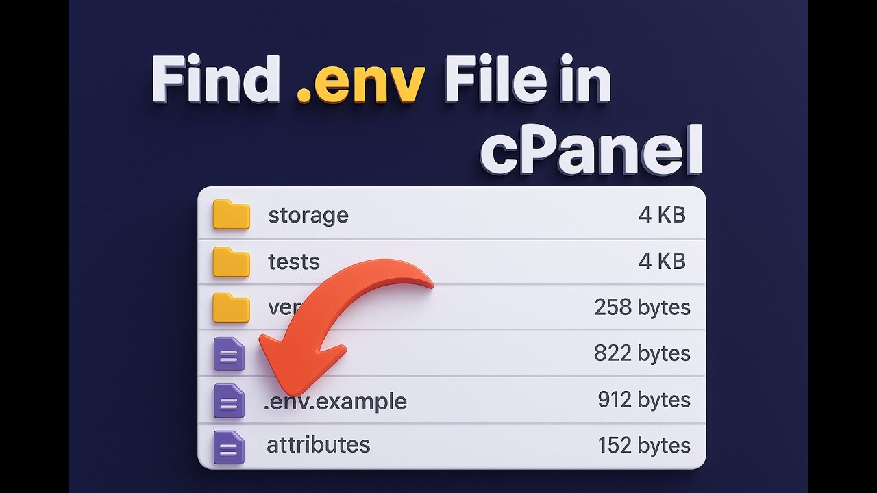 .env File Not Showing in cPanel | How to Show Hidden Files in cPanel File Manager (Easy Fix ...