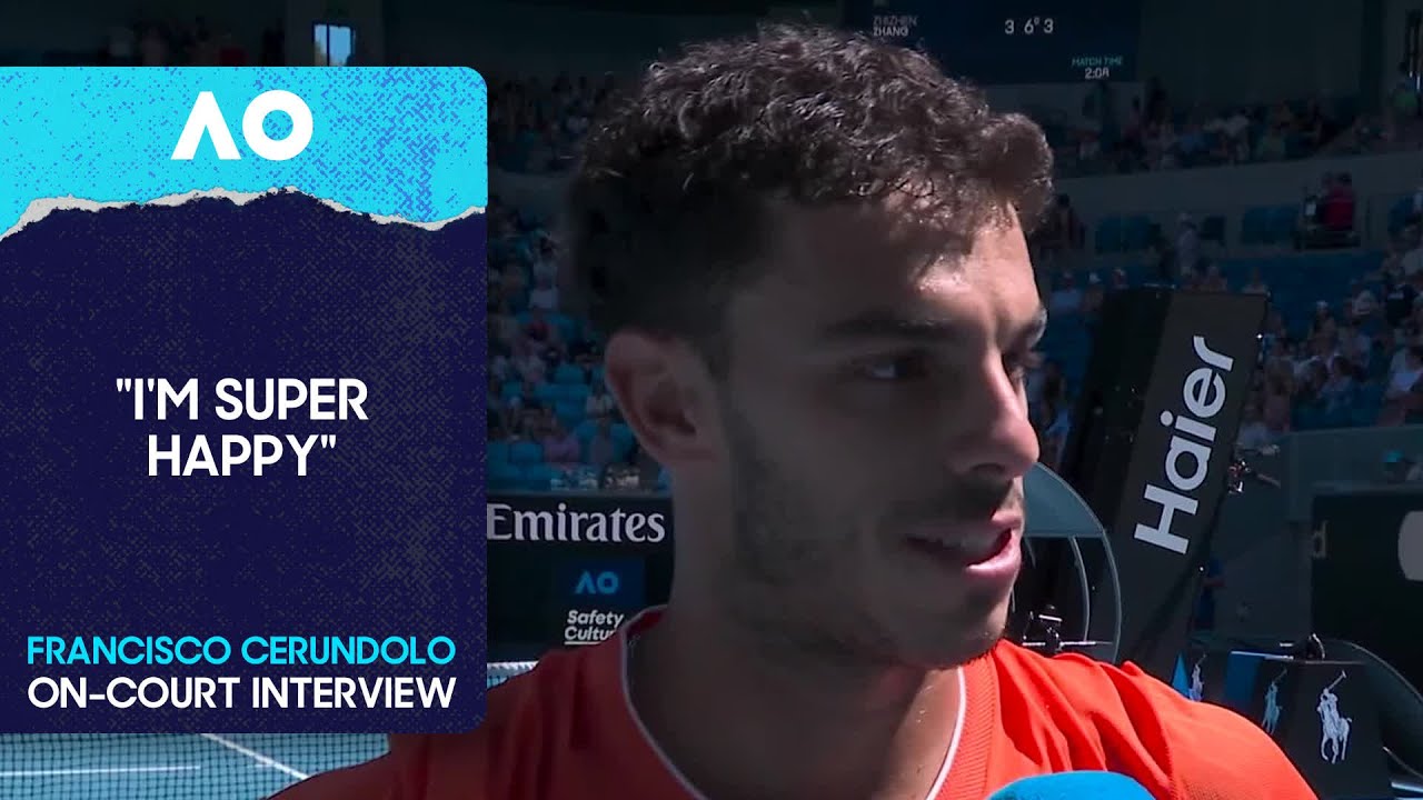 Francisco Cerundolo On-Court Interview | Australian Open 2026 First ...