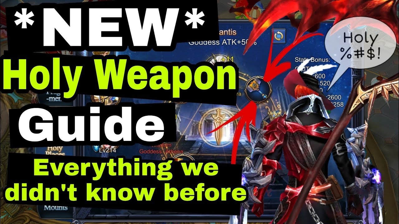 NEW HOLY WEAPON GUIDE! Everything we didn't know before. How to Goddess ...