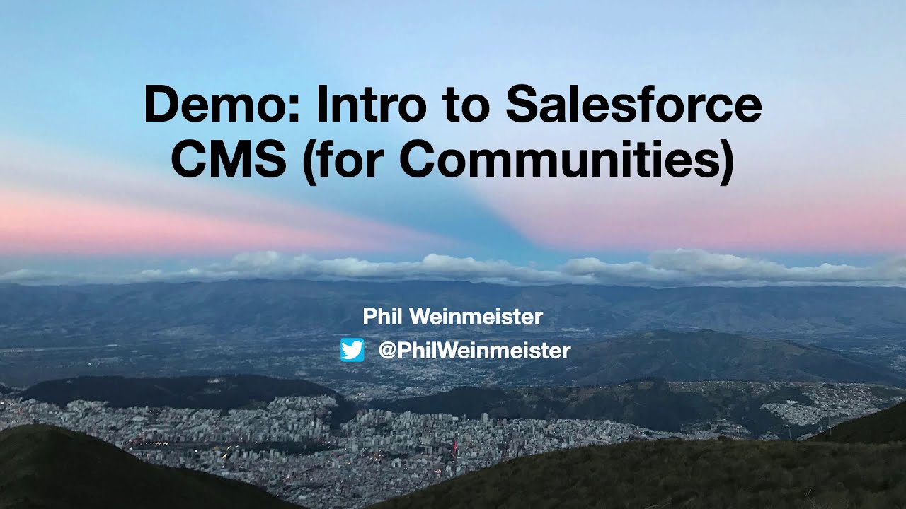 Introduction to Salesforce CMS - YouTube