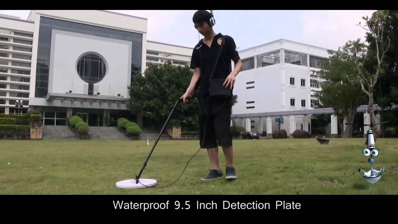 Metal Detector With 9 5 Inch Detection Plate - YouTube