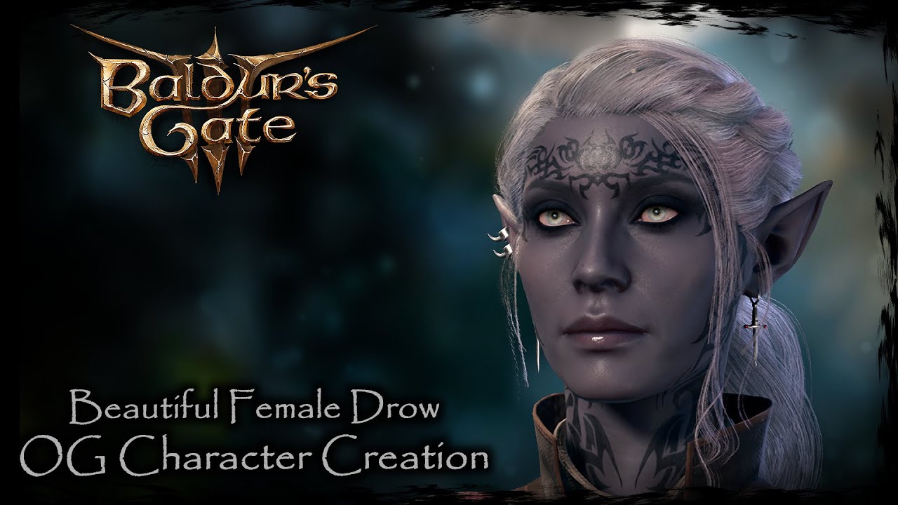 BALDUR'S GATE 3 || Beautiful Drow [Original Character #131] - Female ...