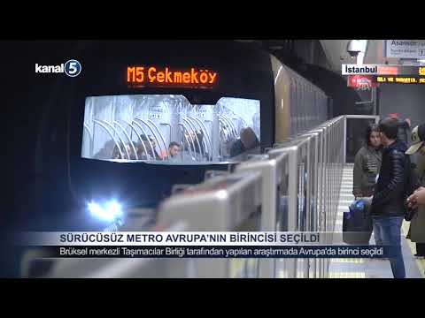 Sürücüsüz Metro Avrupa'nın Birincisi Seçildi