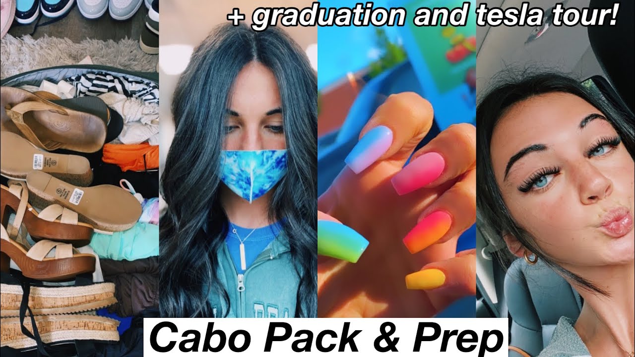 CABO PACK & PREP + grad party - YouTube