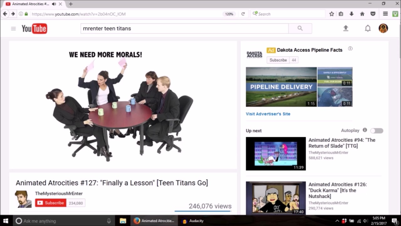Autistic Manchild MrEnter Crying About Teen Titans Go Again - YouTube