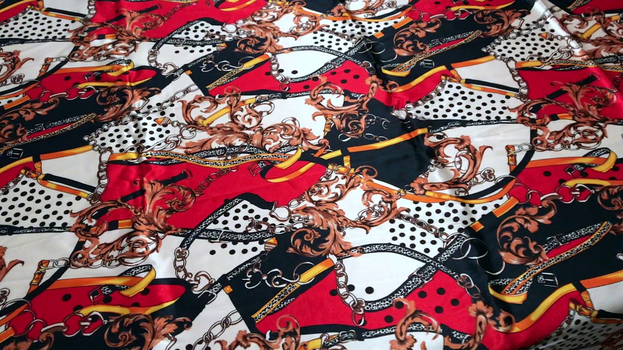Hermes Silk Fabric Ornamental Digital Print - YouTube