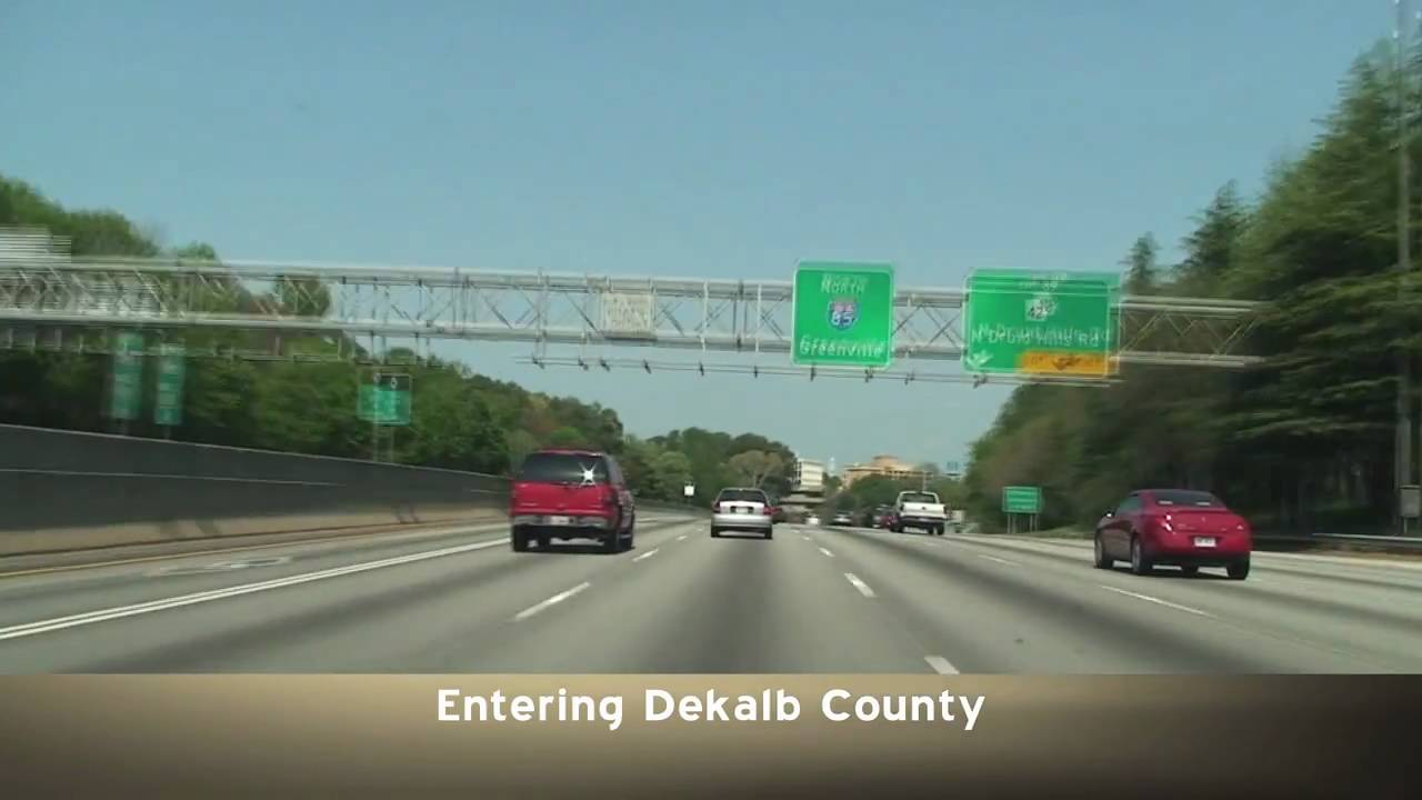 Atlanta, GA: I-85 North Mile 84-115 - YouTube