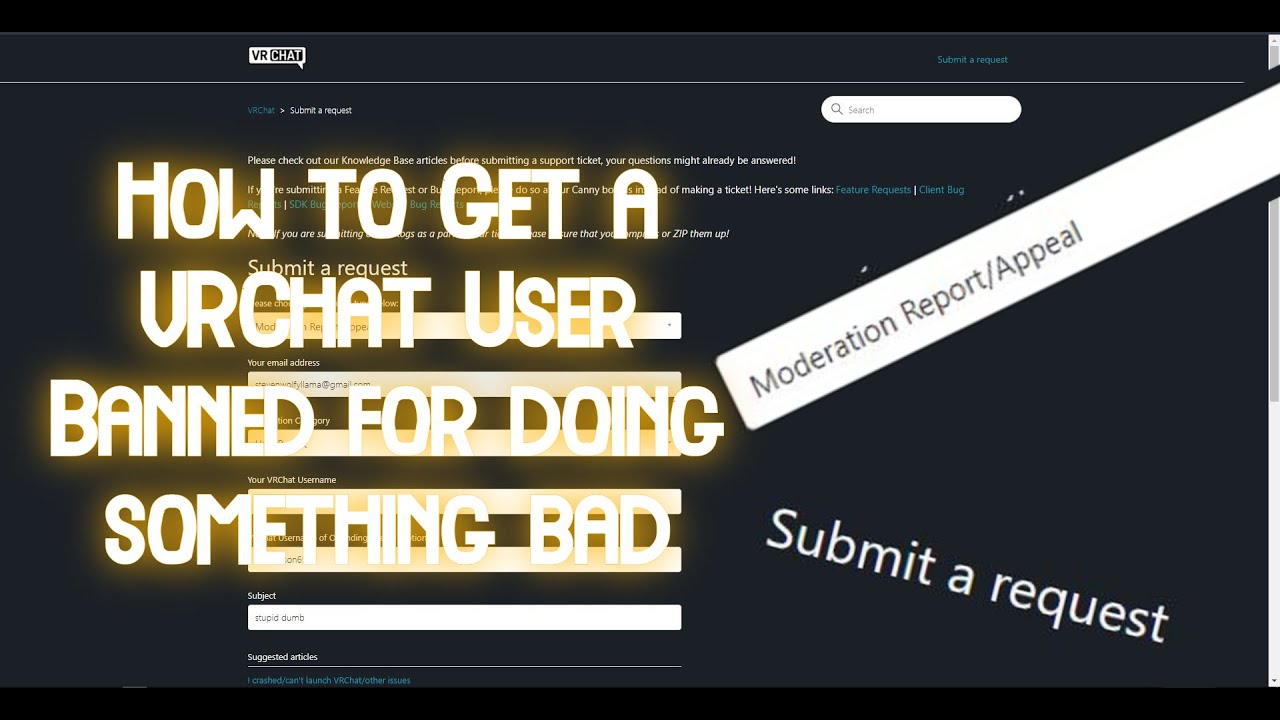 How to Actually Report someone in VRChat (and get them banned) - YouTube
