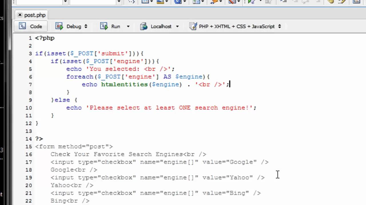 Programming In Php Week 5 Day 10 Using Post Youtube 1718