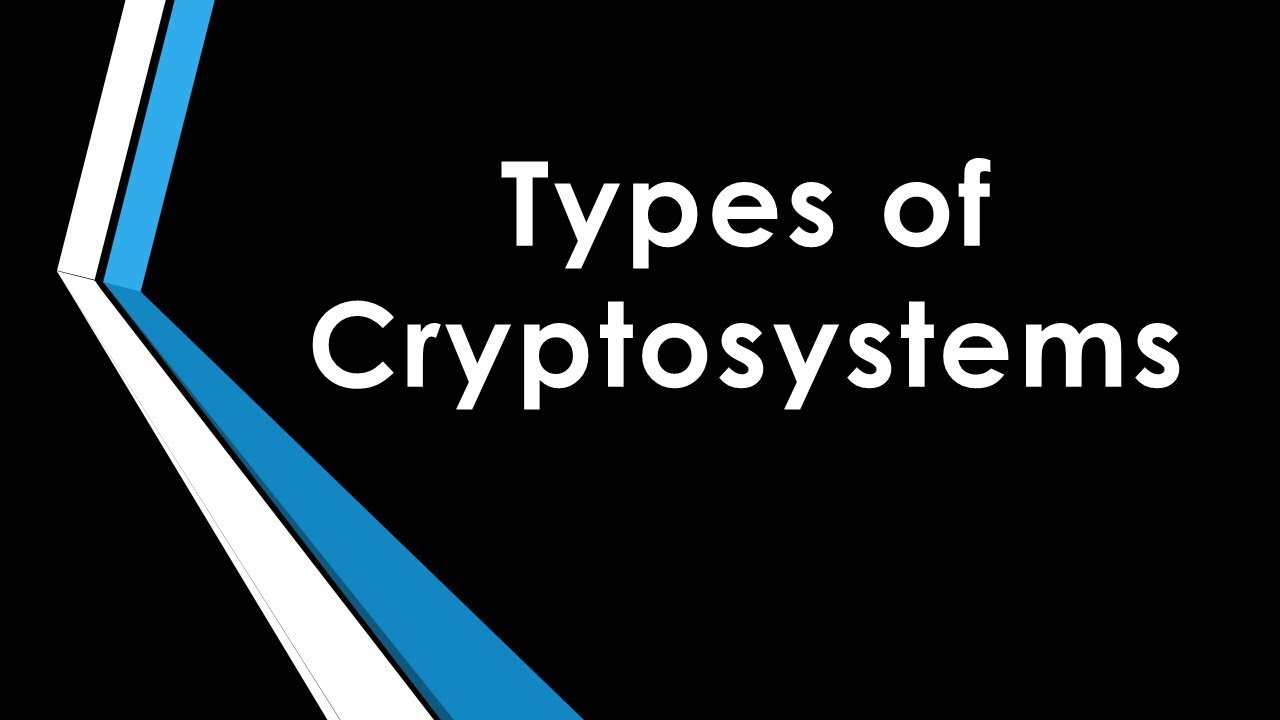 Types of Cryptosystems | Suraj Mundalik - YouTube