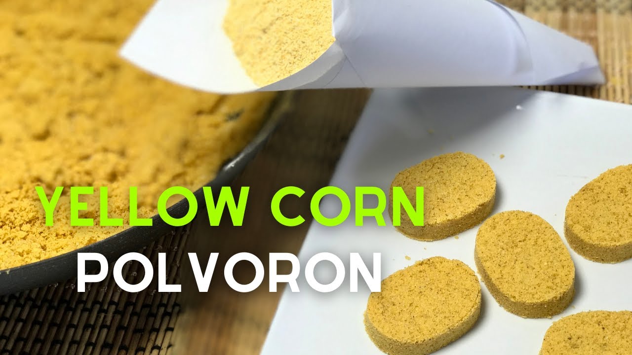 Yellow Corn Polvoron | Cornmeal Mais Polvoron | Paborito ng mga batang ...