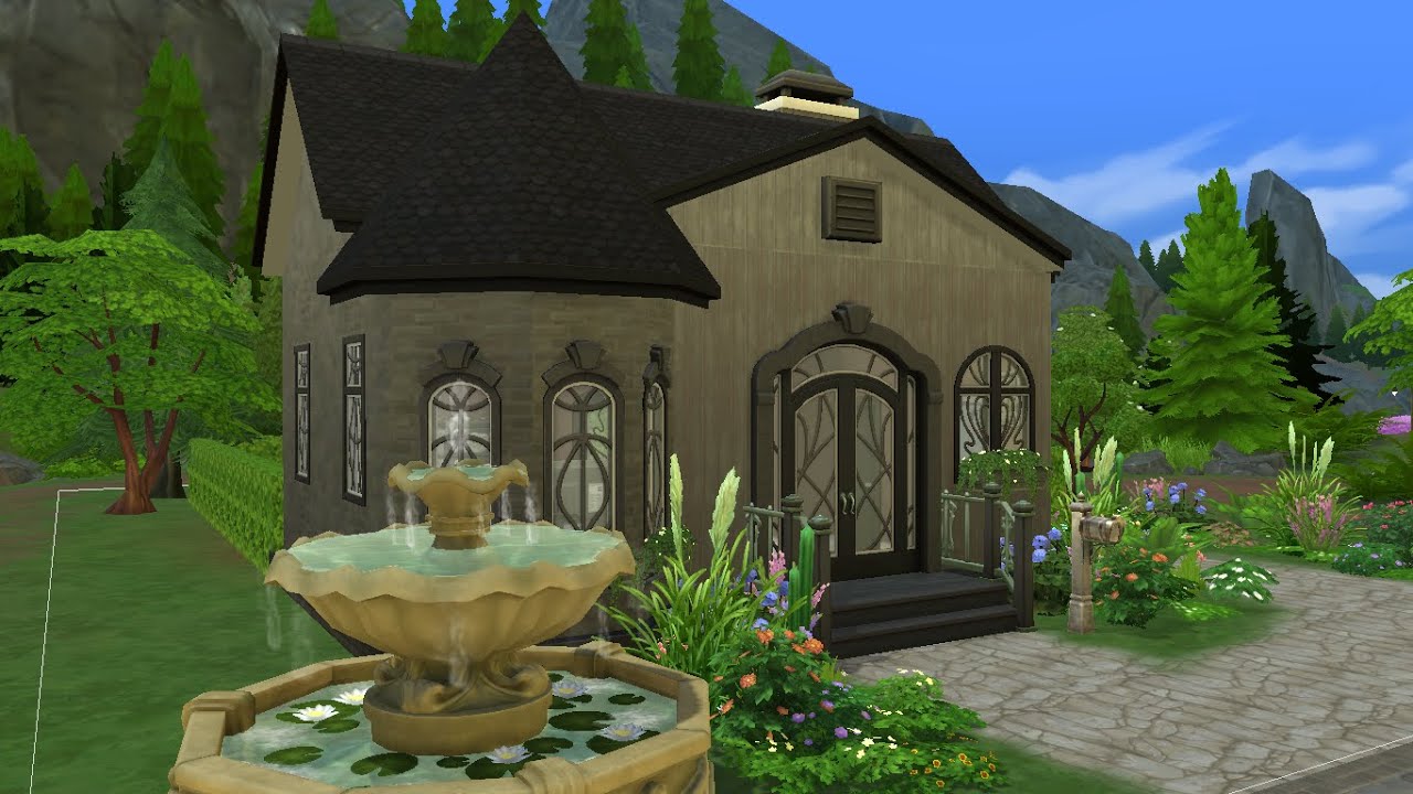 Spellcaster's Tiny Home-Sims 4 Stop Motion Build - YouTube