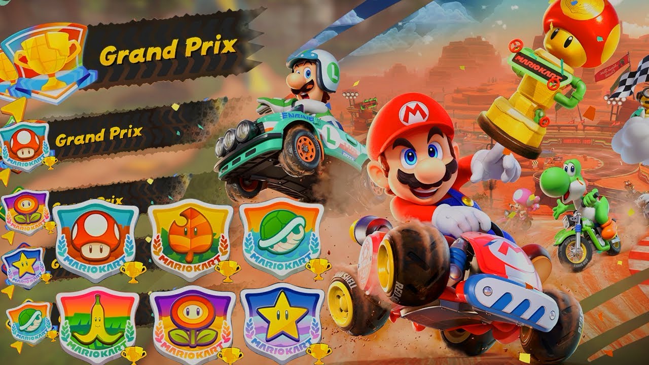 Mario Kart World - Grand Prix Cup - 50cc With Mario vs His Friends ...