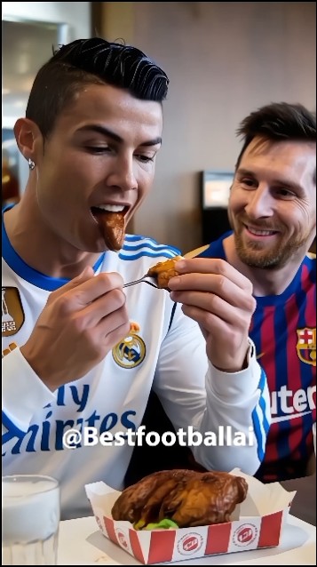 Ronaldo and Messi :Healthy food for a strong body #football #ronaldo # ...
