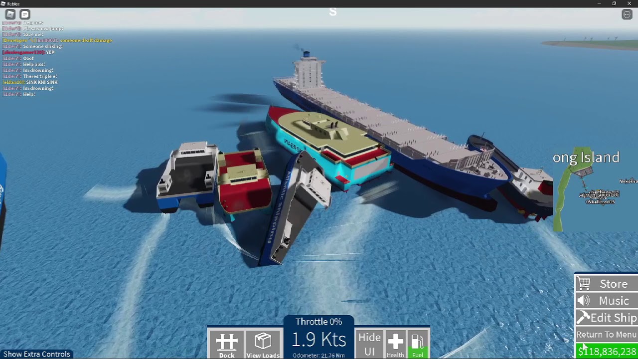 Roblox Shipping Lanes | Sinking Kni0002 for a free ship! - YouTube